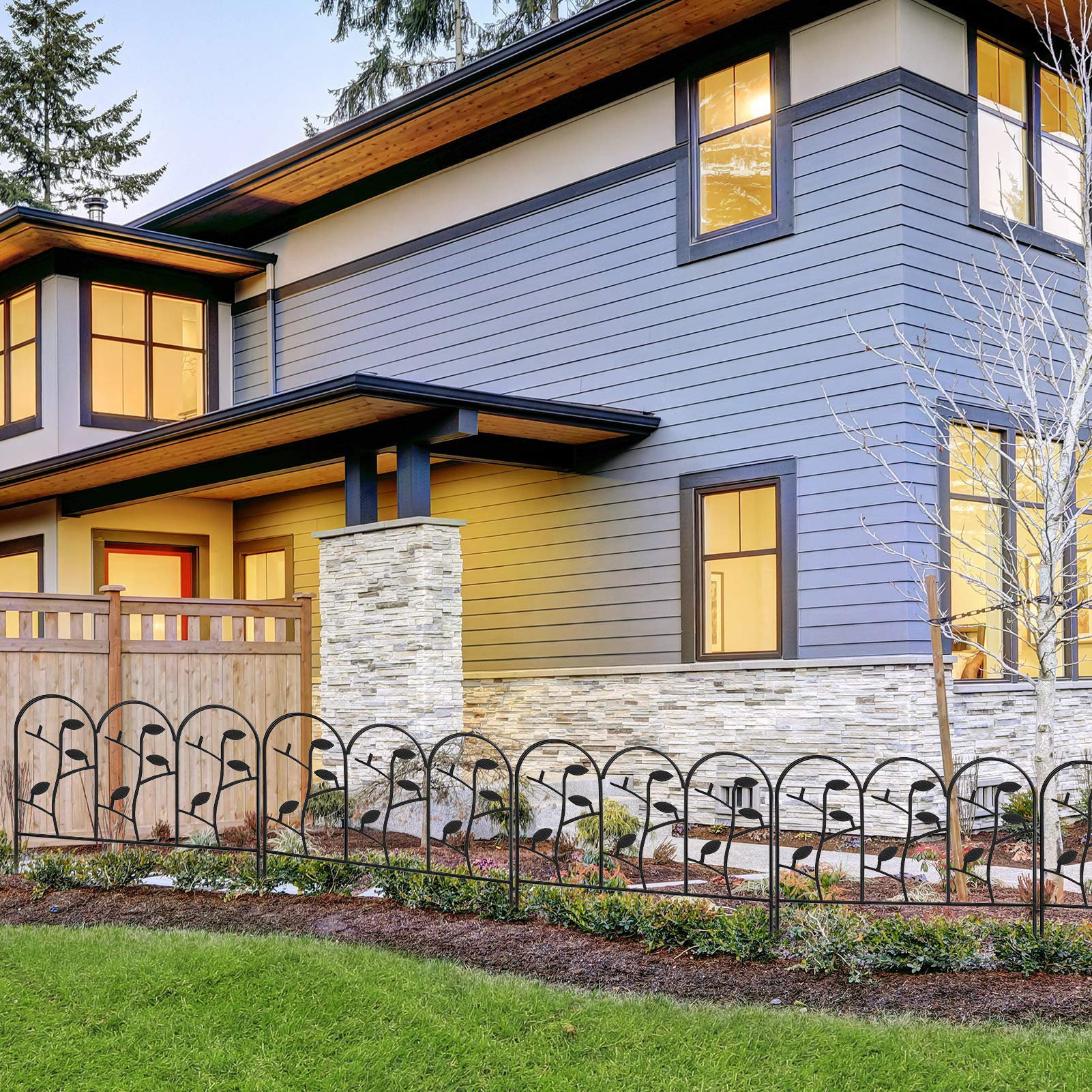 Rainbow Home 6 Panels Decorative Garden Fences And Borders For Dogs ...