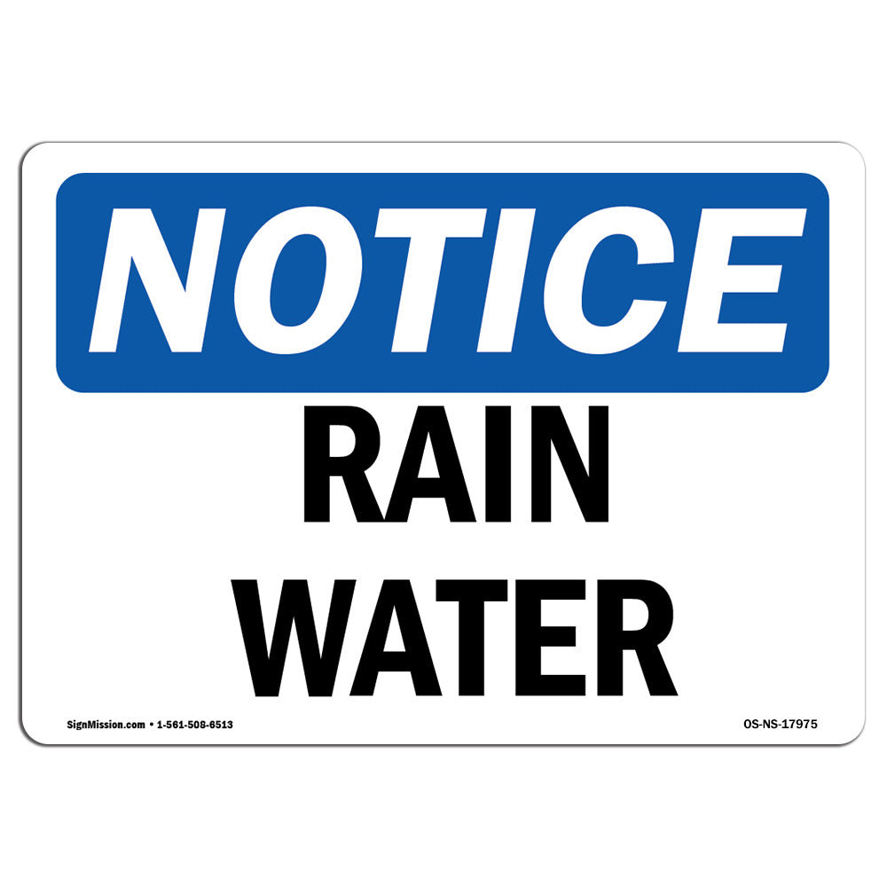 SignMission Rain Water Sign | Wayfair