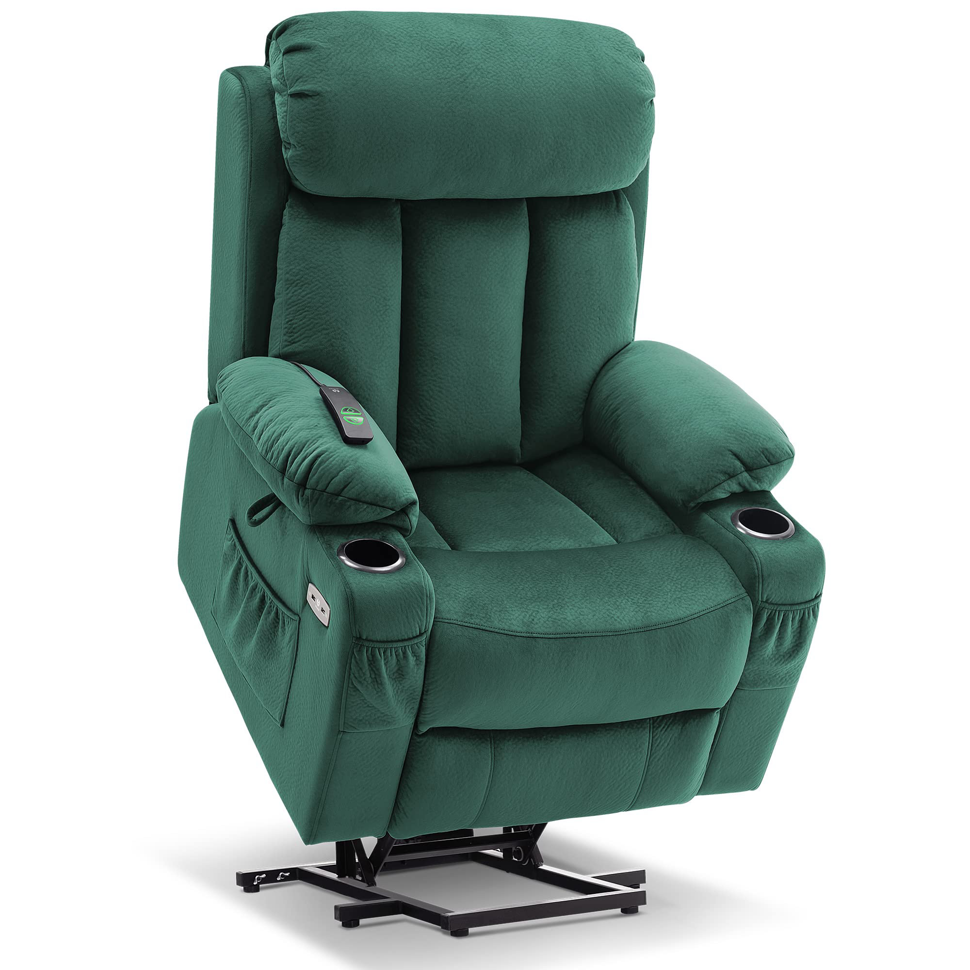 Hokku Designs Alexamarie 33.9" Wide Power Recliner Lift Chair, Extended ...