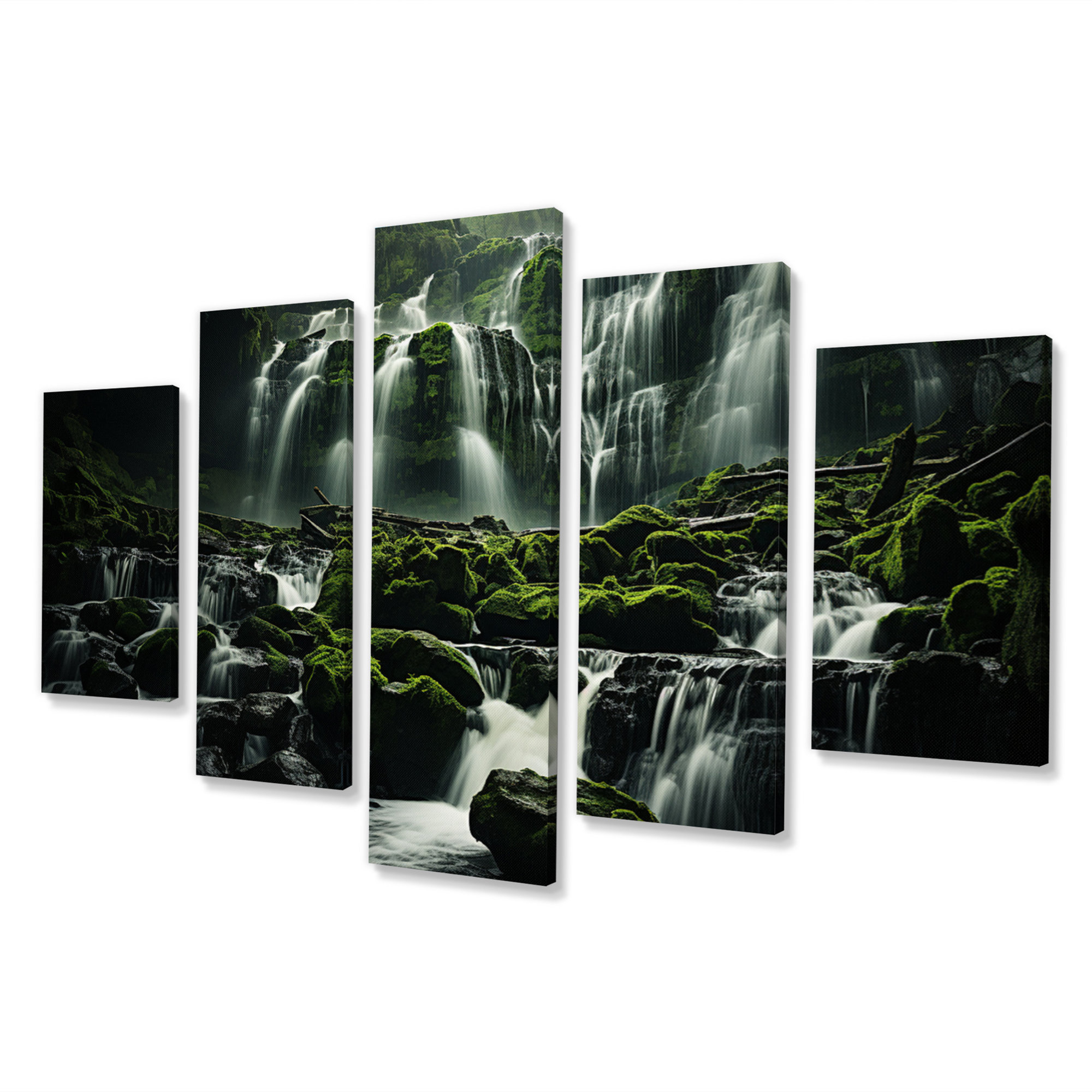 Millwood Pines Waterfall Sublime Symphony - Landscapes Wall Decor - 5 ...