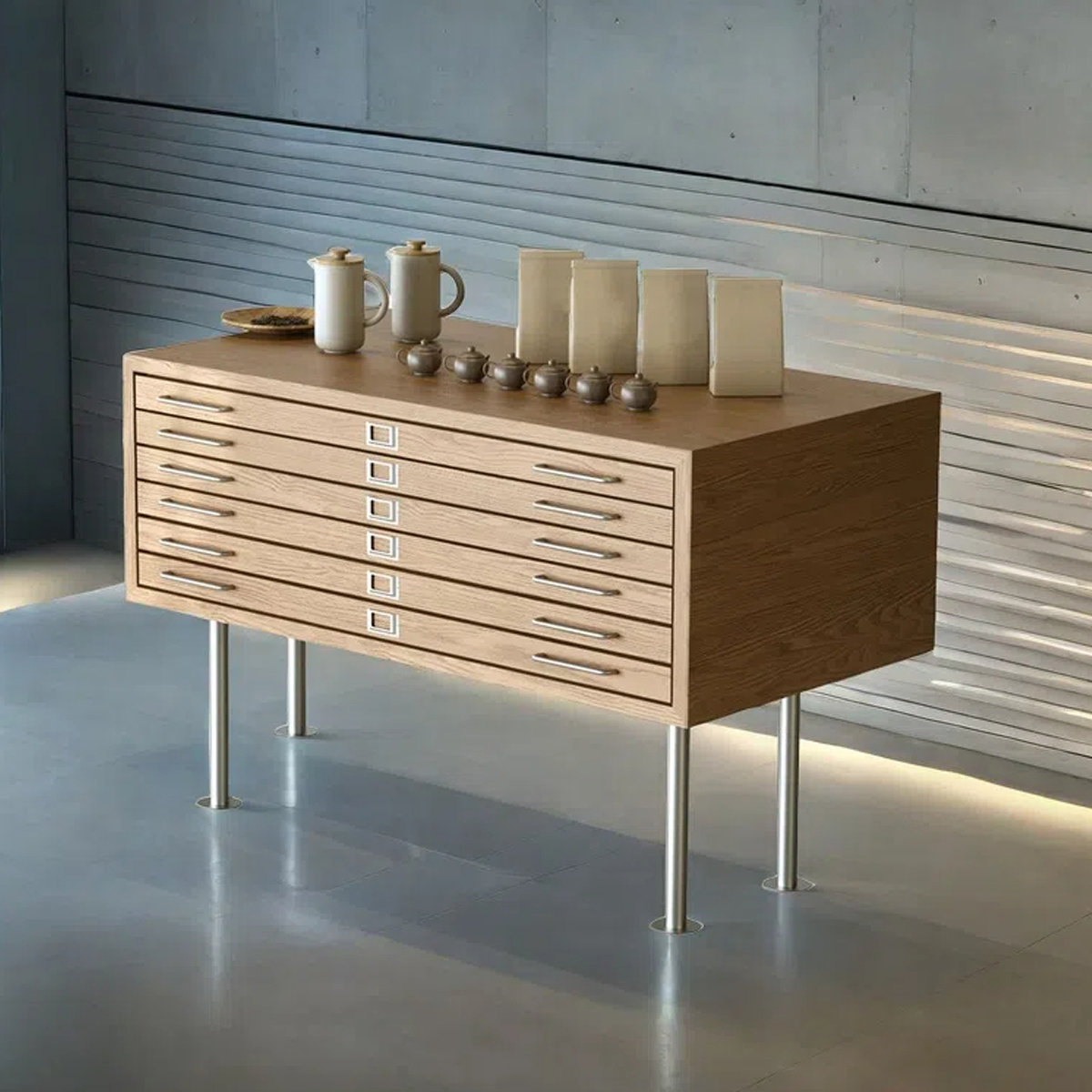 YY Concept Living Furniture Set of 2 Commercial Display Cabinets ...