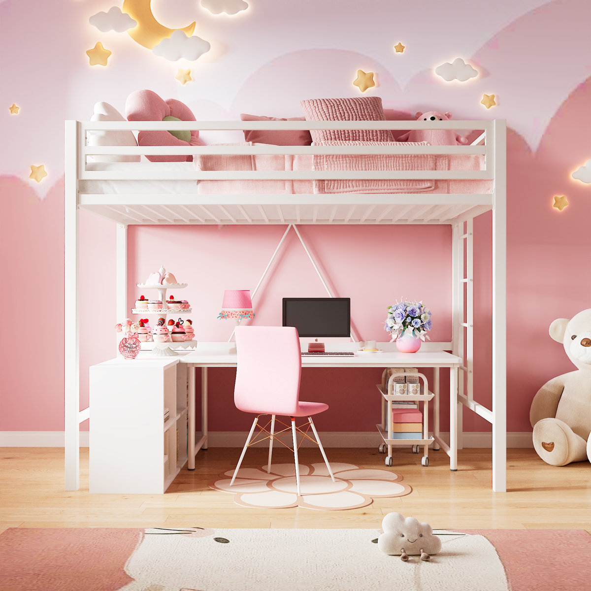 Isabelle & Max™ Braga Twin Platforms Loft Bed by Isabelle & Max ...