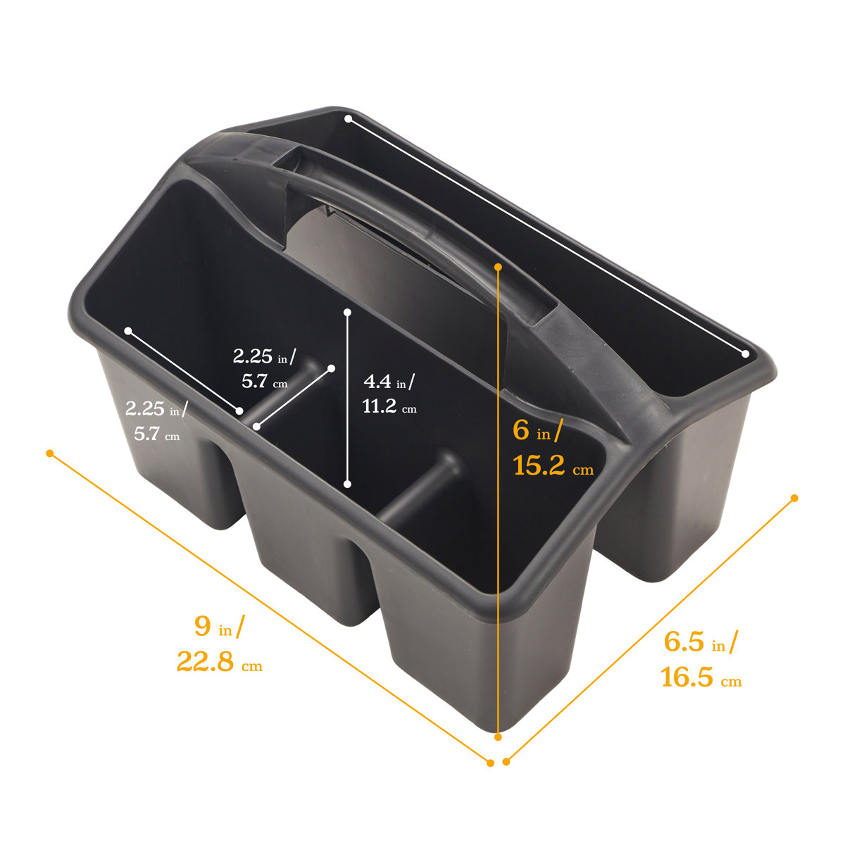 ECR4Kids 4-Compartment Small Caddy, Storage Organizer, 6-Pack | Wayfair