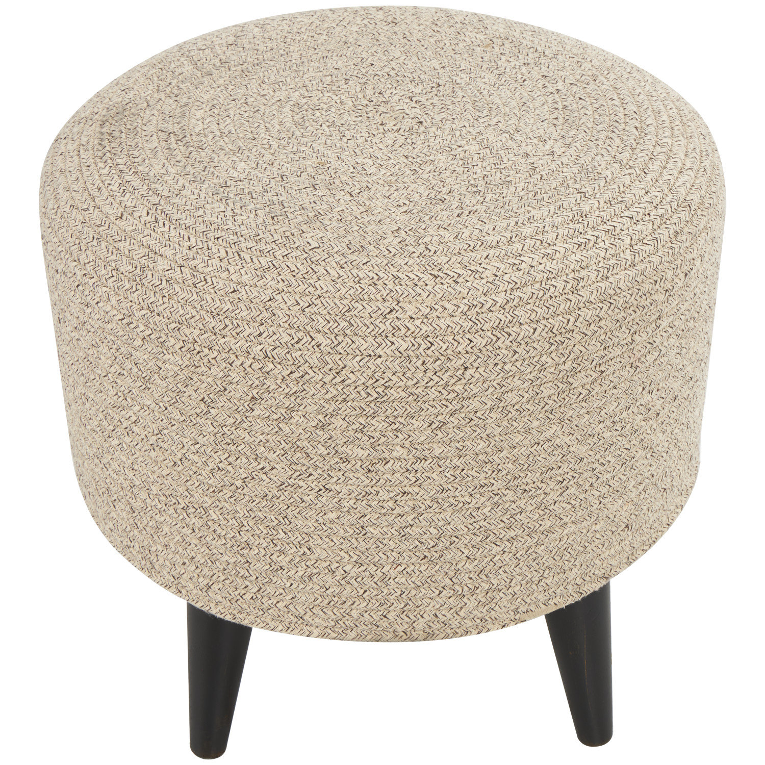 Corrigan Studio® Lakesiha Polyester Chevron Textured Beige Stool with ...