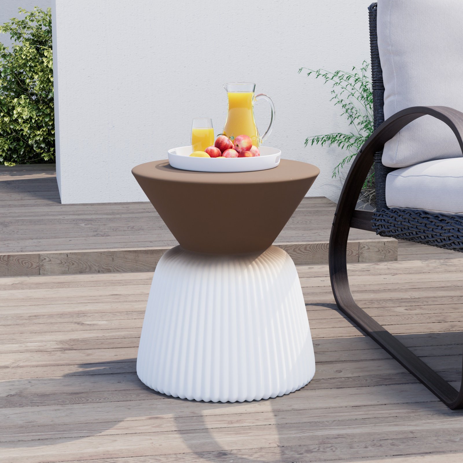 Wrought Studio Aleisha Concrete Outdoor Side Table | Wayfair