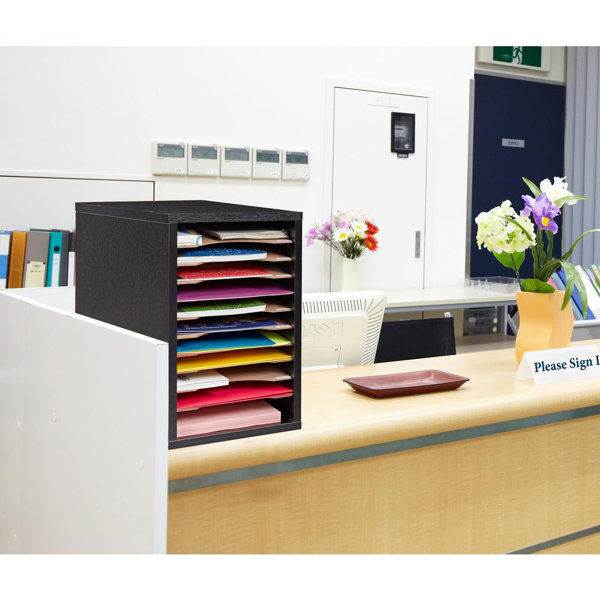 AdirOffice Manufactured Wood Compartment Mailroom Organizer & Reviews ...