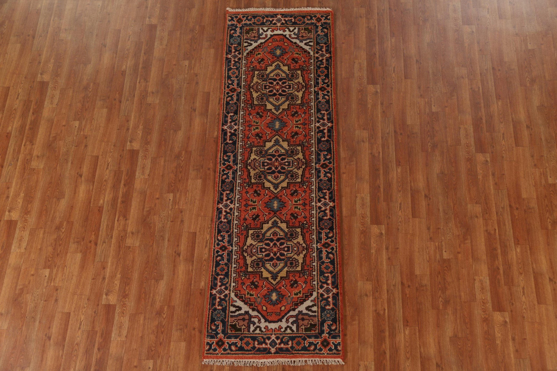 Rugsource Heriz Serapi Runner Rug Hand-Knotted Wool Handmade 3X8 ...