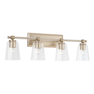 Crystal Bathroom Vanity Lighting You'll Love | Wayfair
