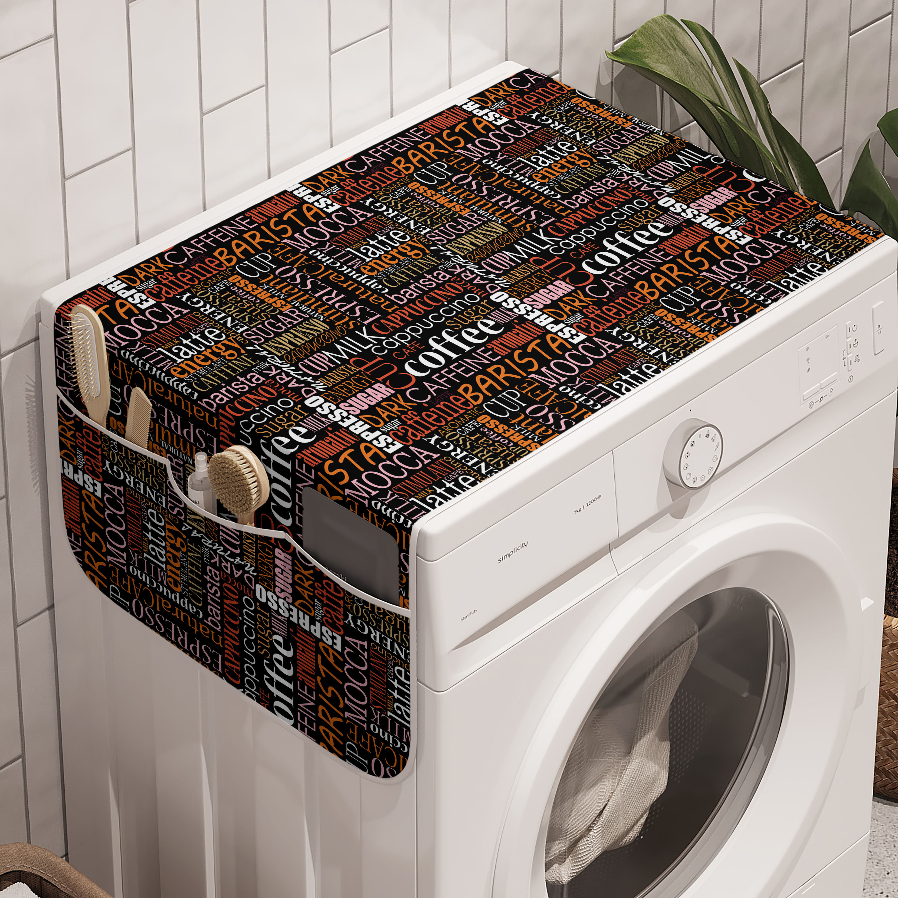 East Urban Home Coffee Washing Machine Organizer Pack of 2 47" x 18.5 ...