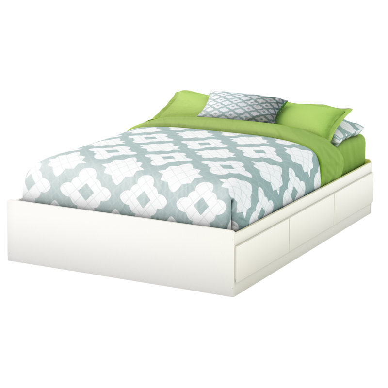 South Shore Step One Full Platform Bed with Drawers & Reviews | Wayfair