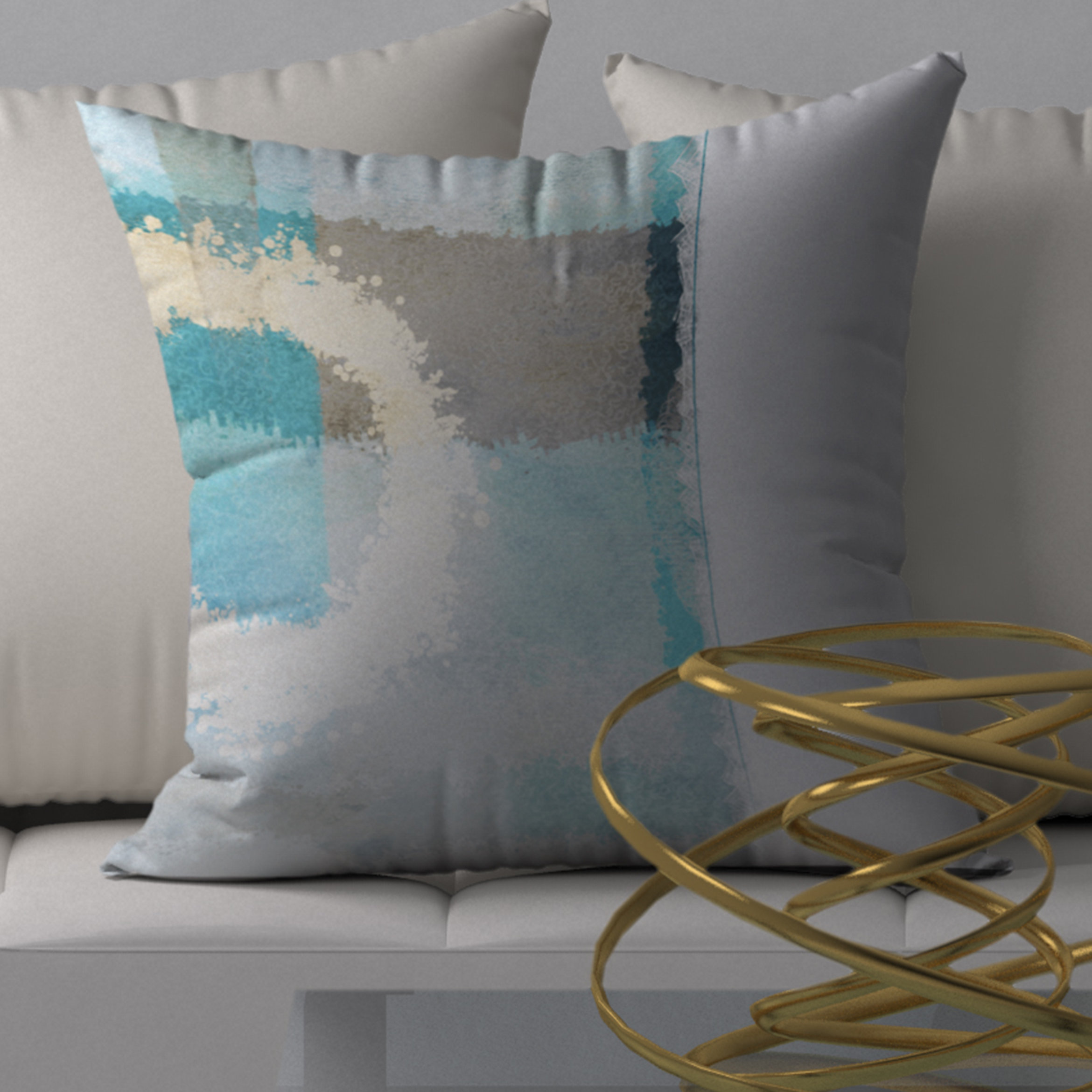 LeRoi Products Silent Shy Modern Contemporary Decorative Throw Pillow ...