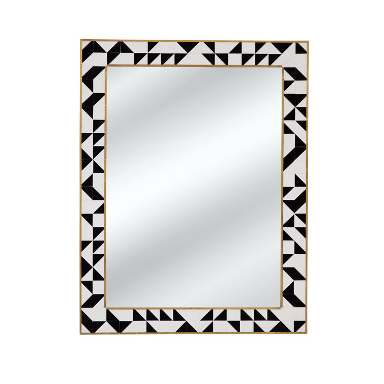 George Oliver Lann Bone Rectangular Wall Mirror | Wayfair
