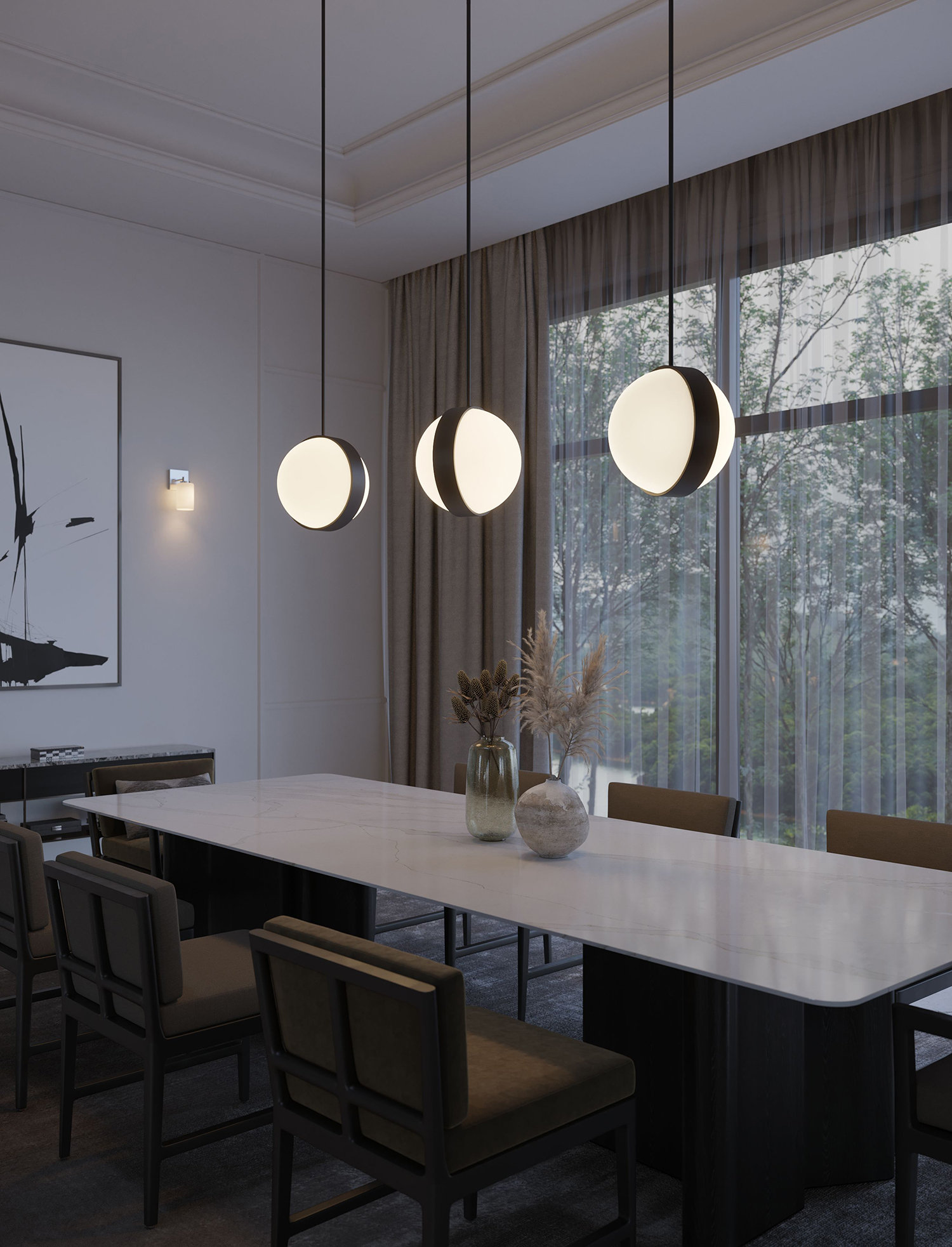 AFX Verona 3-Light Linear Pendant - 120V - 45W - 5 CCT | Wayfair