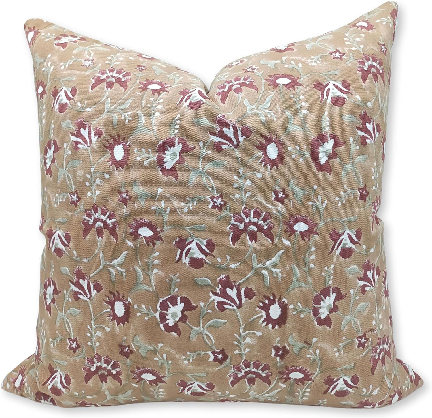 Fabdivine Nayab Fabdivine Block Print Throw Pillow Cover, 16x16 inch ...