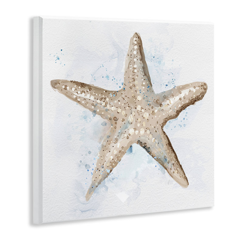 Highland Dunes Bubbly Beige Starfish Wall Plaque Art by Carson Lyons ...
