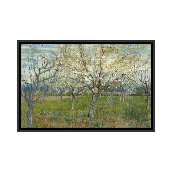 Vault W Artwork 'The Pink Orchard' by Vincent Van Gogh Painting Print ...