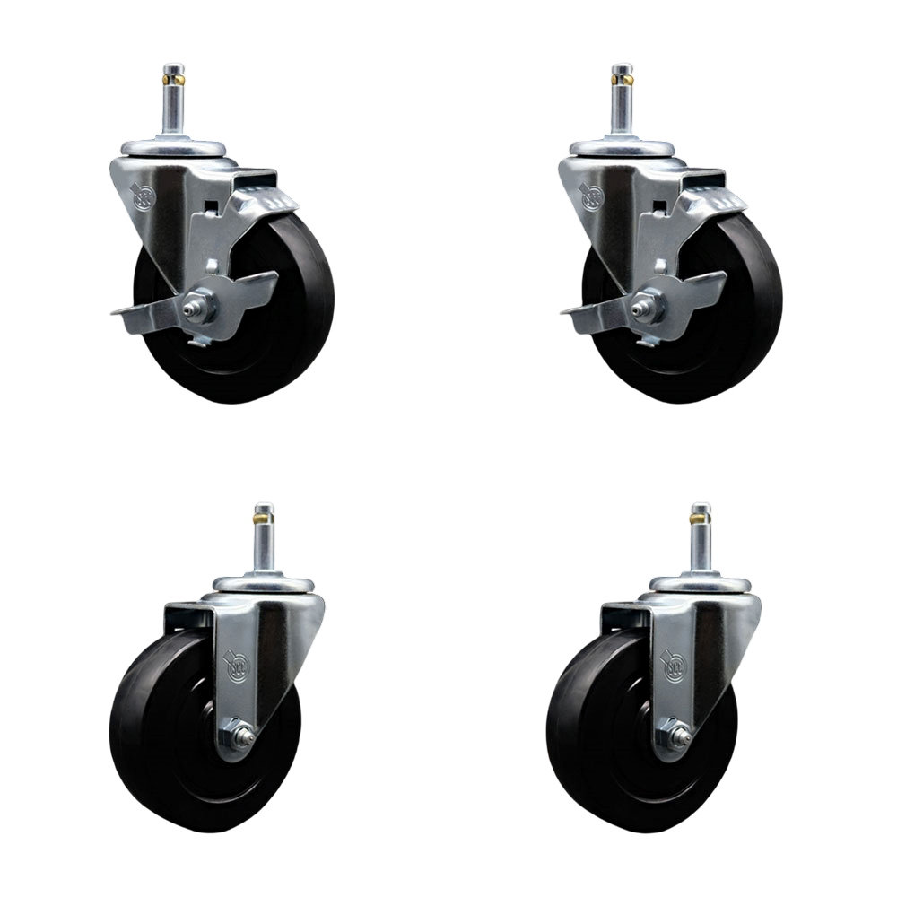 Service Caster Grip Ring Stem Caster Set | Wayfair
