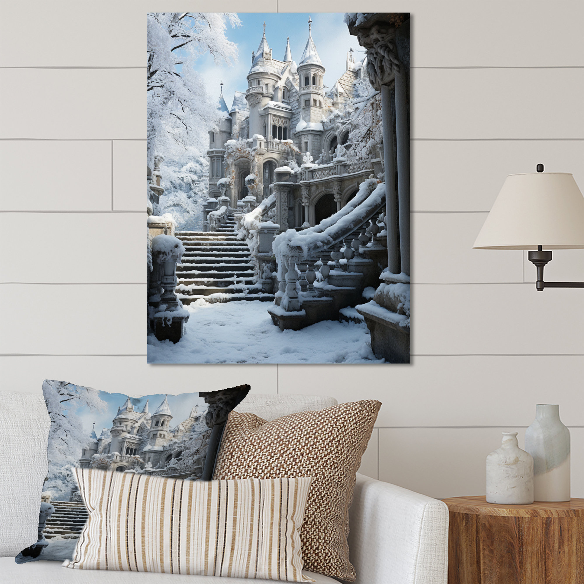 Winston Porter Castles Frozen Fortress Icy - Cityscapes Metal Wall Art ...