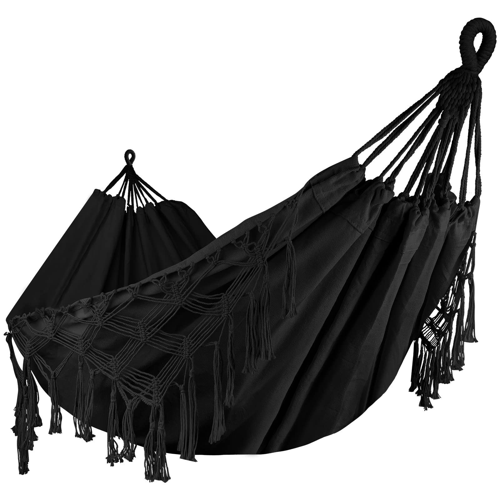 Dakota Fields Double Hammock, Heavy Duty 500 Lb Load Capacity Tassels ...