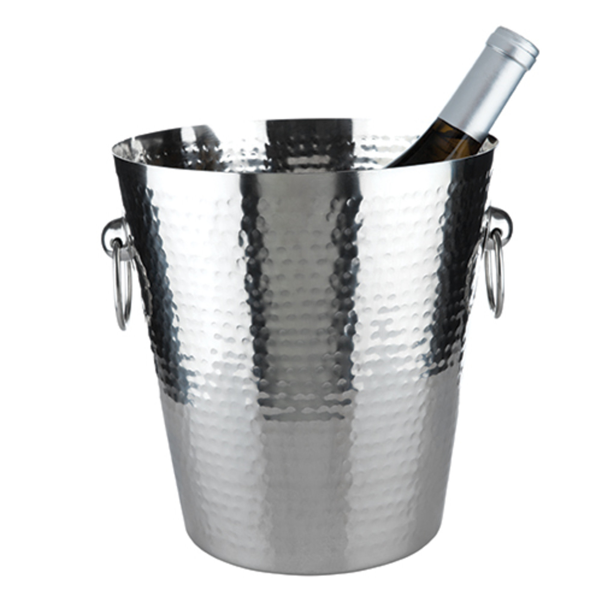 Viski Admiral Irving Stainless Steel Hammered Ice Bucket & Reviews ...