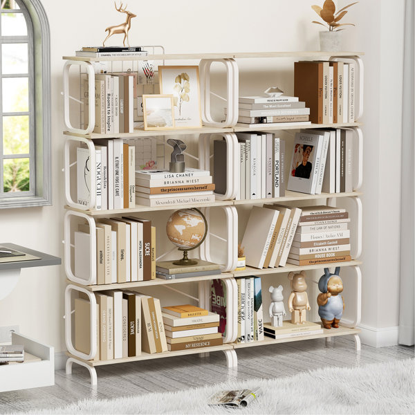 George Oliver 5 Tier Large Book Shelf, Bookcase Home Office Open ...