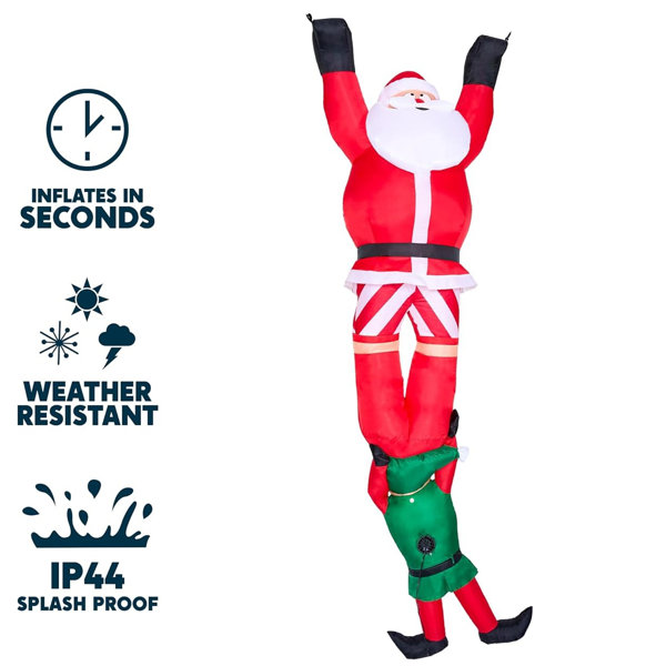 The Holiday Aisle® The 8 FT Hanging Christmas Inflatables Decoration ...