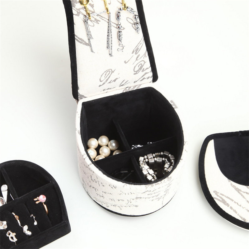 Rosdorf Park 9" Tall Display Jewelry Box With Hooks | Wayfair