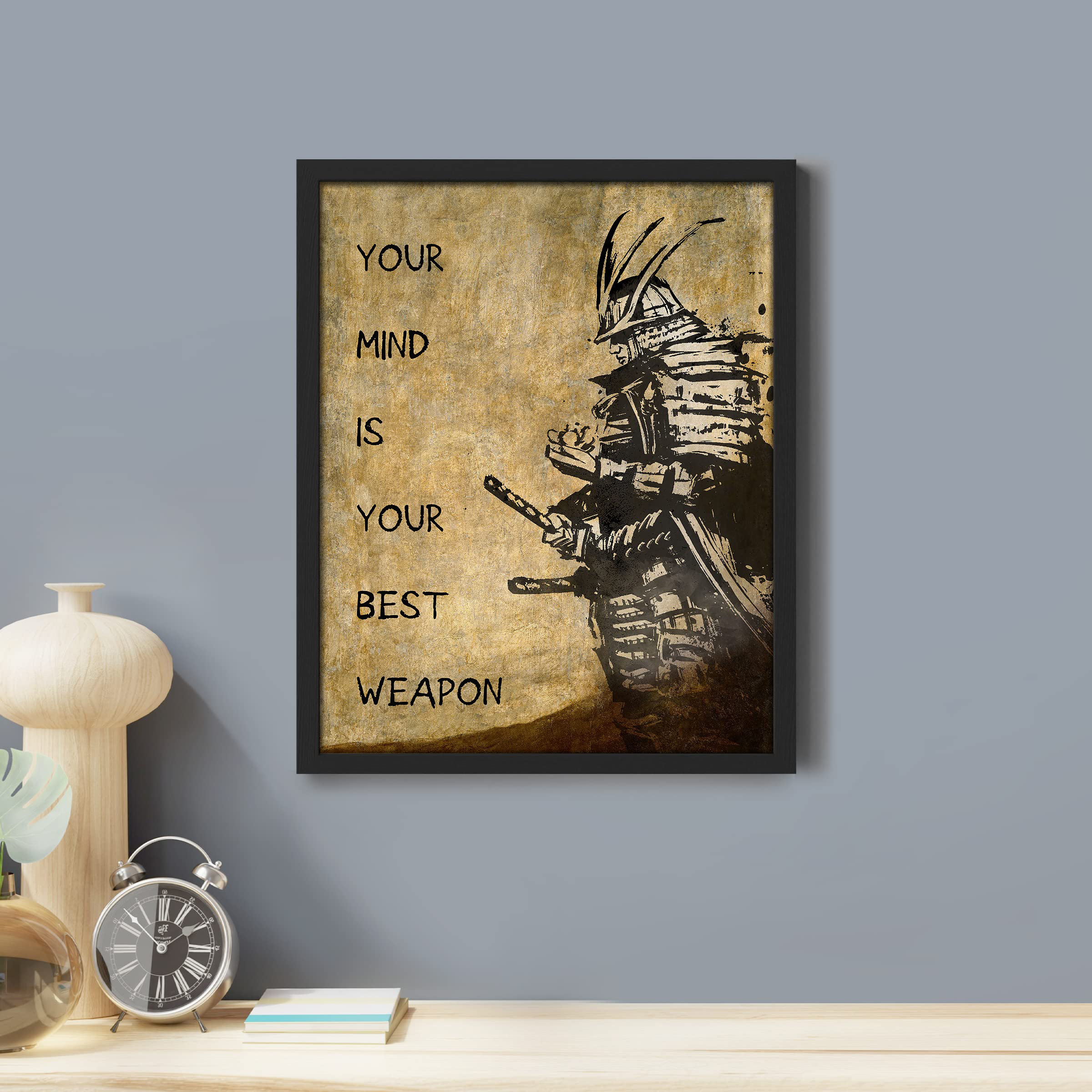 SIGNLEADER " Your Mind Is Your Best Weapon Samurai Killer Ink Dusk Dark ...