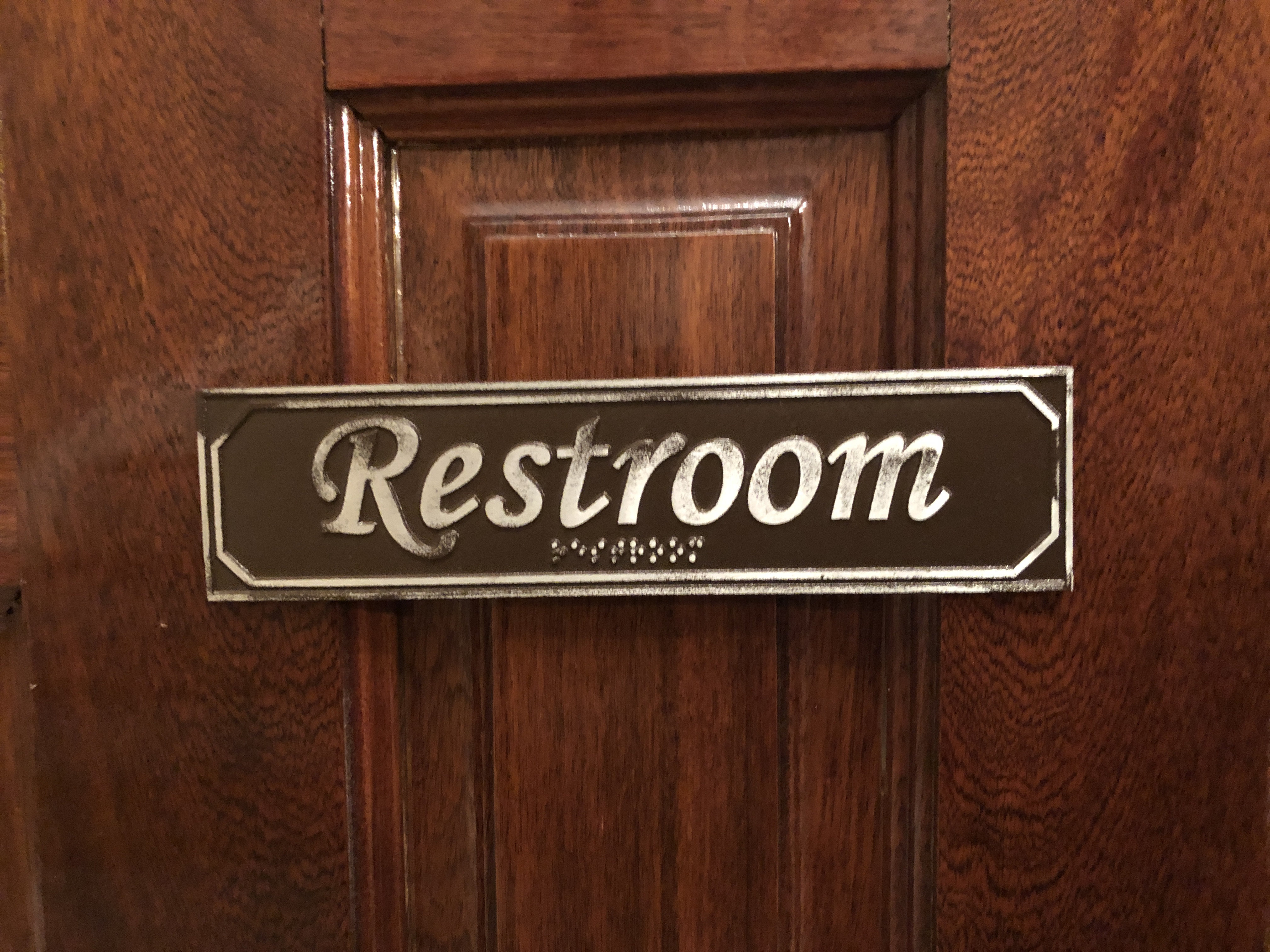 K Castings, Inc. Restroom Door Sign with Braille - Wayfair Canada