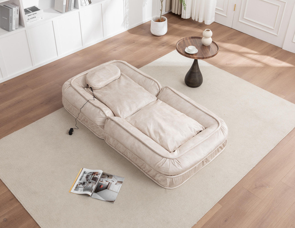 Trule Bean Bag Floor Sofa for Humans & Pets: Upholstered, 5 - Way ...