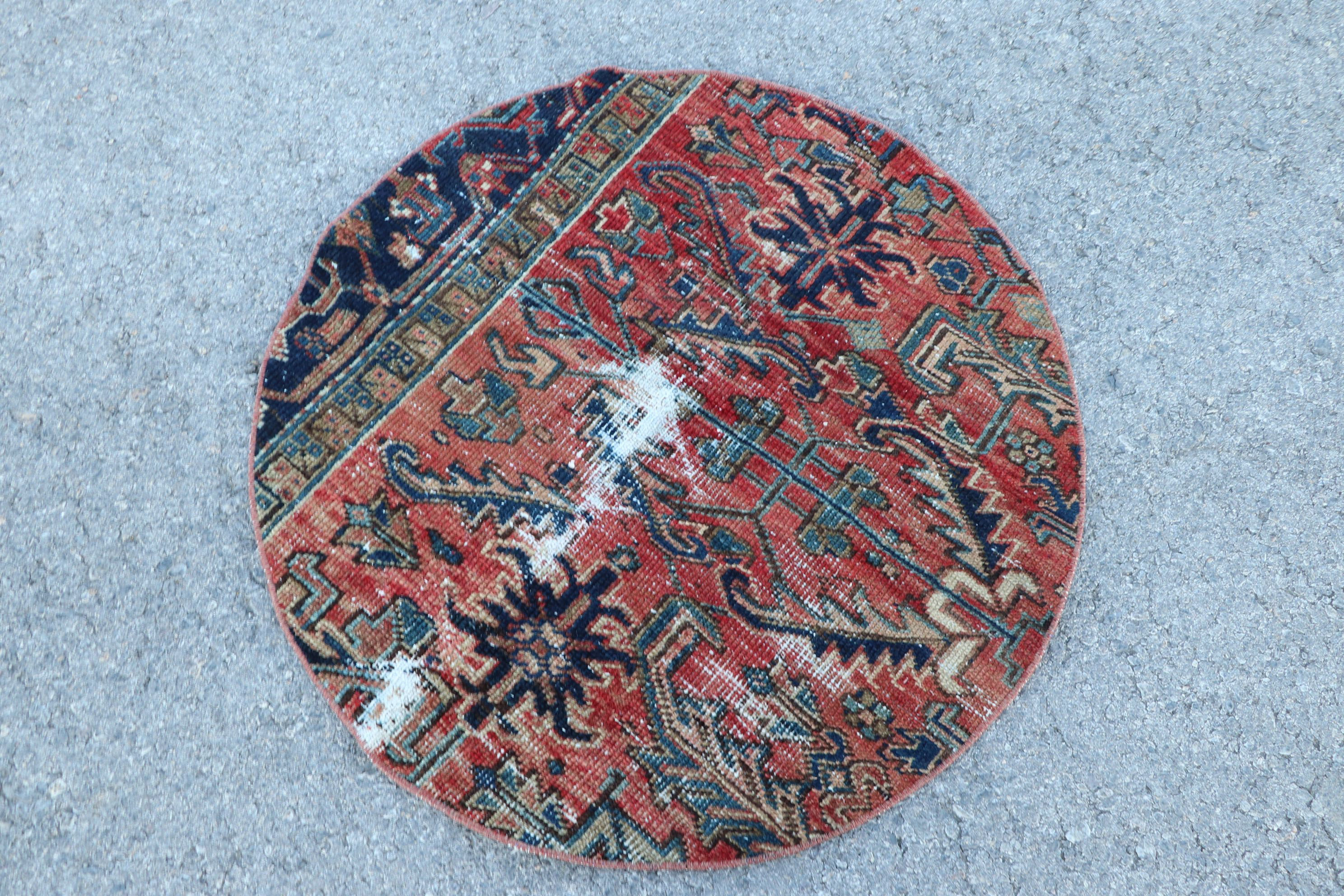 Bungalow Rose Round Turkish Rug With Bold Red And Blue Patterns ...