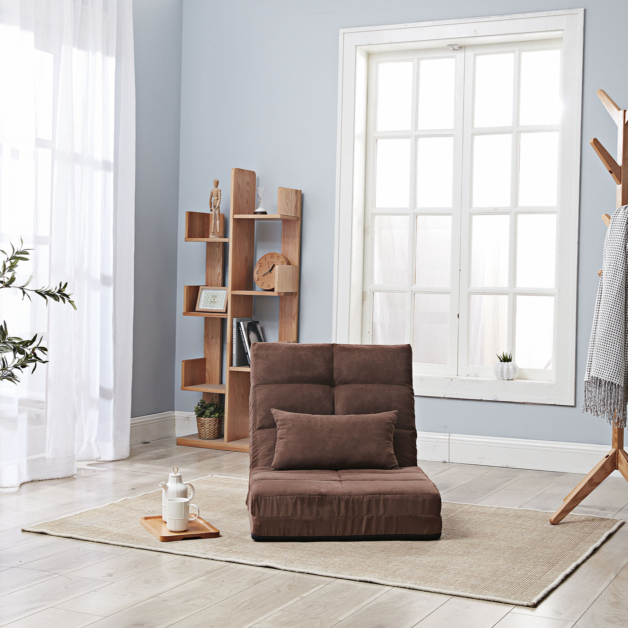 Trule Albany 27.56" Wide Linen Tight Back Futon Chair | Wayfair