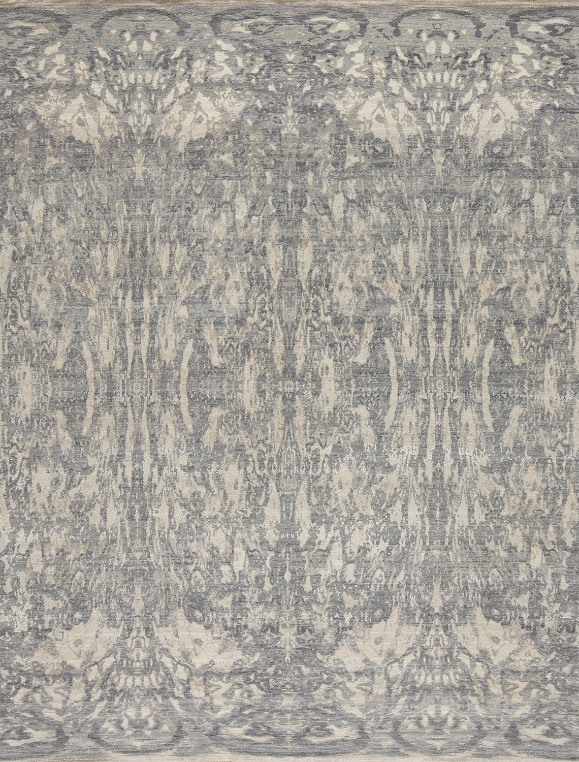 Samad Rugs Mayfair Hand-Knotted Wool/Silk Gray Area Rug | Perigold