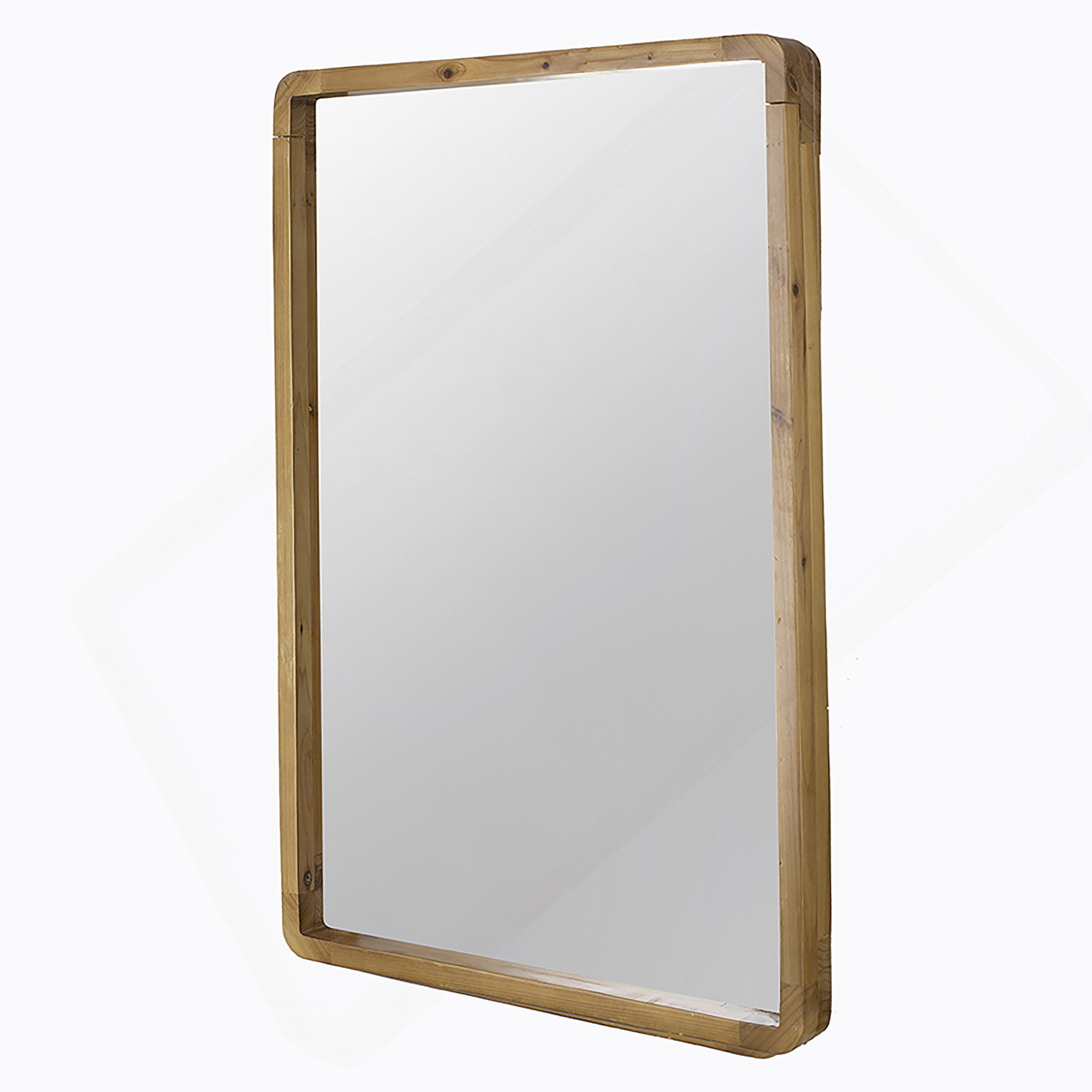 Millwood Pines Manufactured Wood Frame Vertical Rectangle Mirror | Wayfair