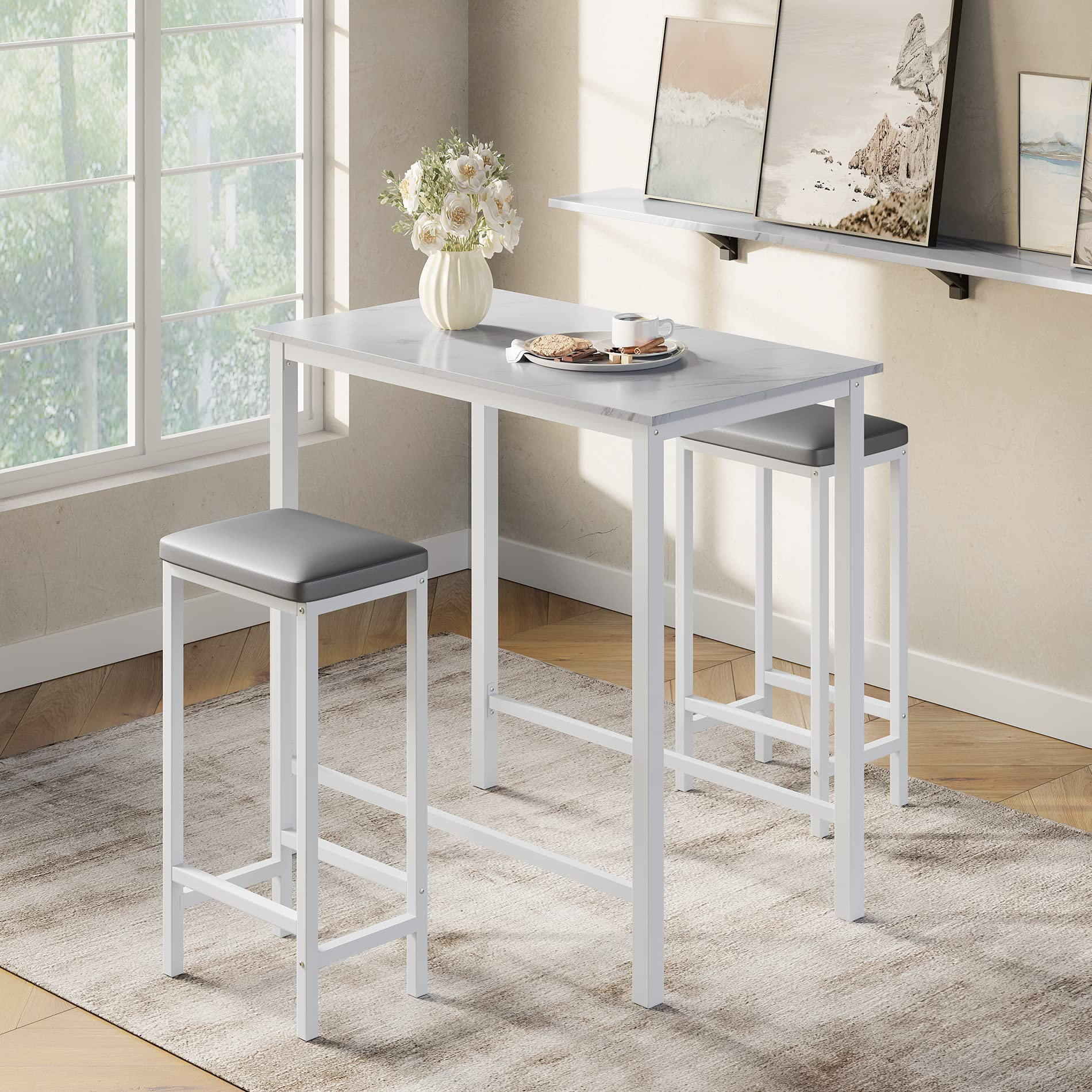 Ebern Designs 3 - Piece Dining Set & Reviews | Wayfair