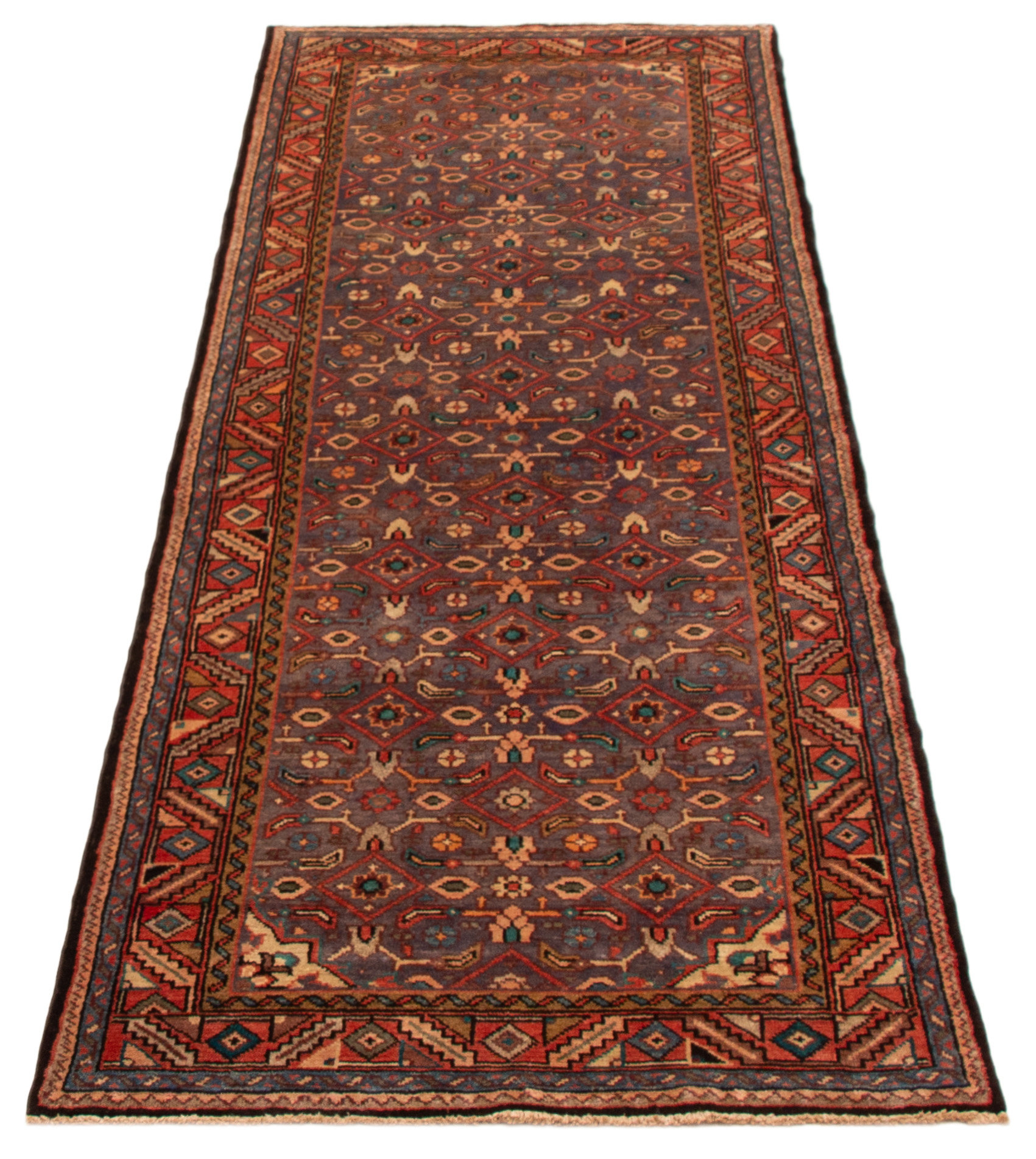 Bloomsbury Market One-of-a-kind Andelz Navy Wool Rug 3'4" x 9'0" | Wayfair