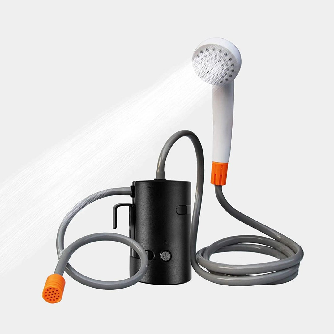 DESIGN SHOP BY SHELL Portable Outdoor Shower, 2 Flow Mode, 4400Mah ...