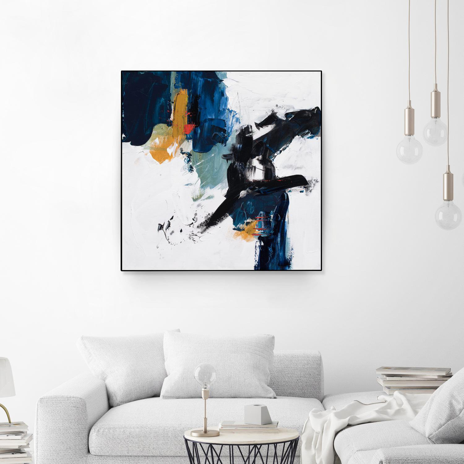 Orren Ellis Go Big, Go Home'' Framed Canvas By Giant Art | Wayfair