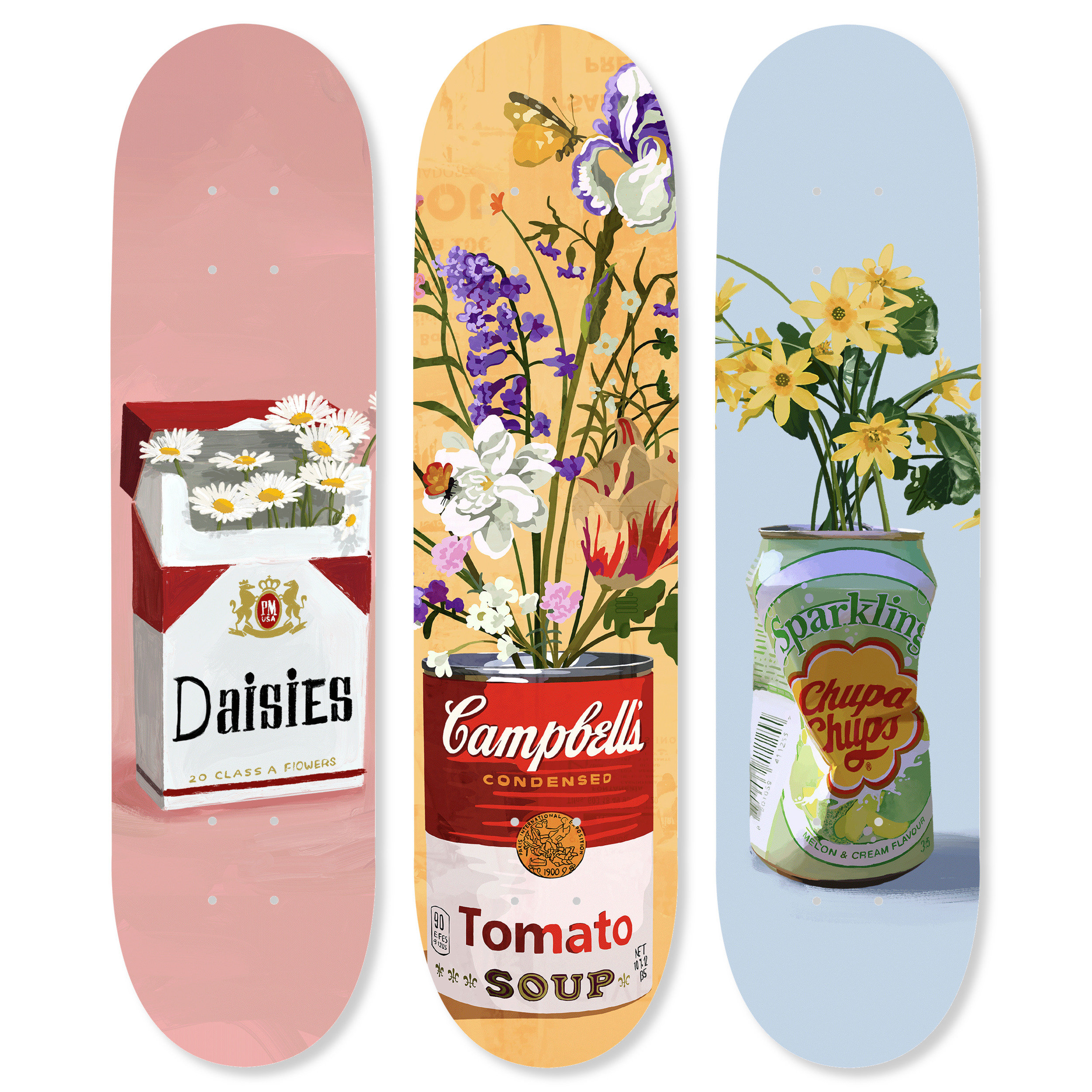 Notori Art Notoriart Trendy Pop Acrylic Wall Art, 3 pc 8" x 32", Pop ...