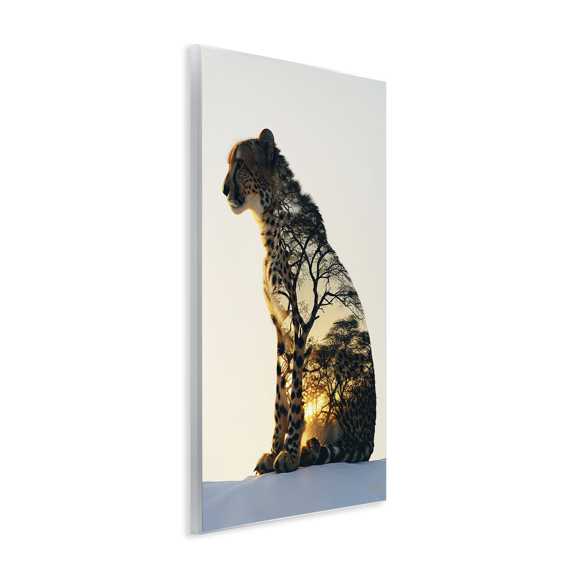 Union Rustic Leopard with Silhouette Wall Plaque Art by Roozbeh ...