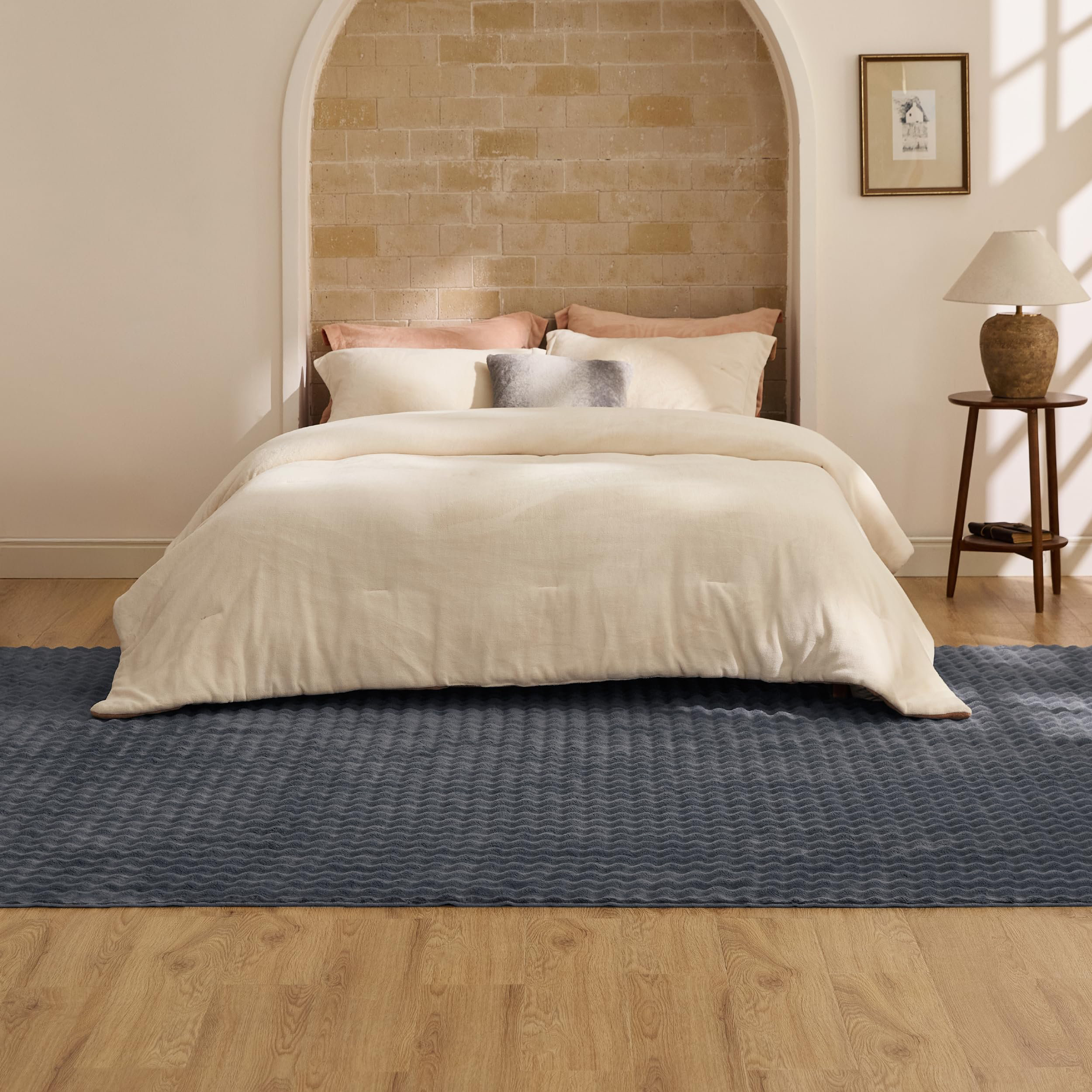 Bedsure Fluffy Area Rugs for Living Room，Machine Washable Shaggy Carpet ...