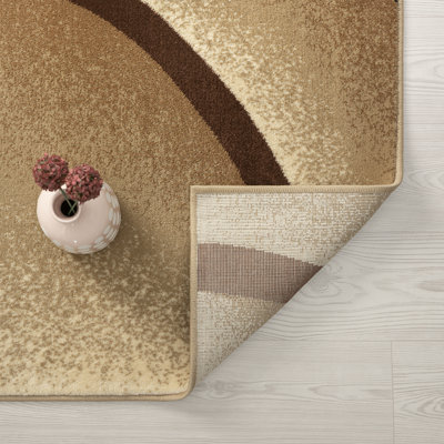 Wrought Studio Fidel Performance Beige Rug & Reviews | Wayfair