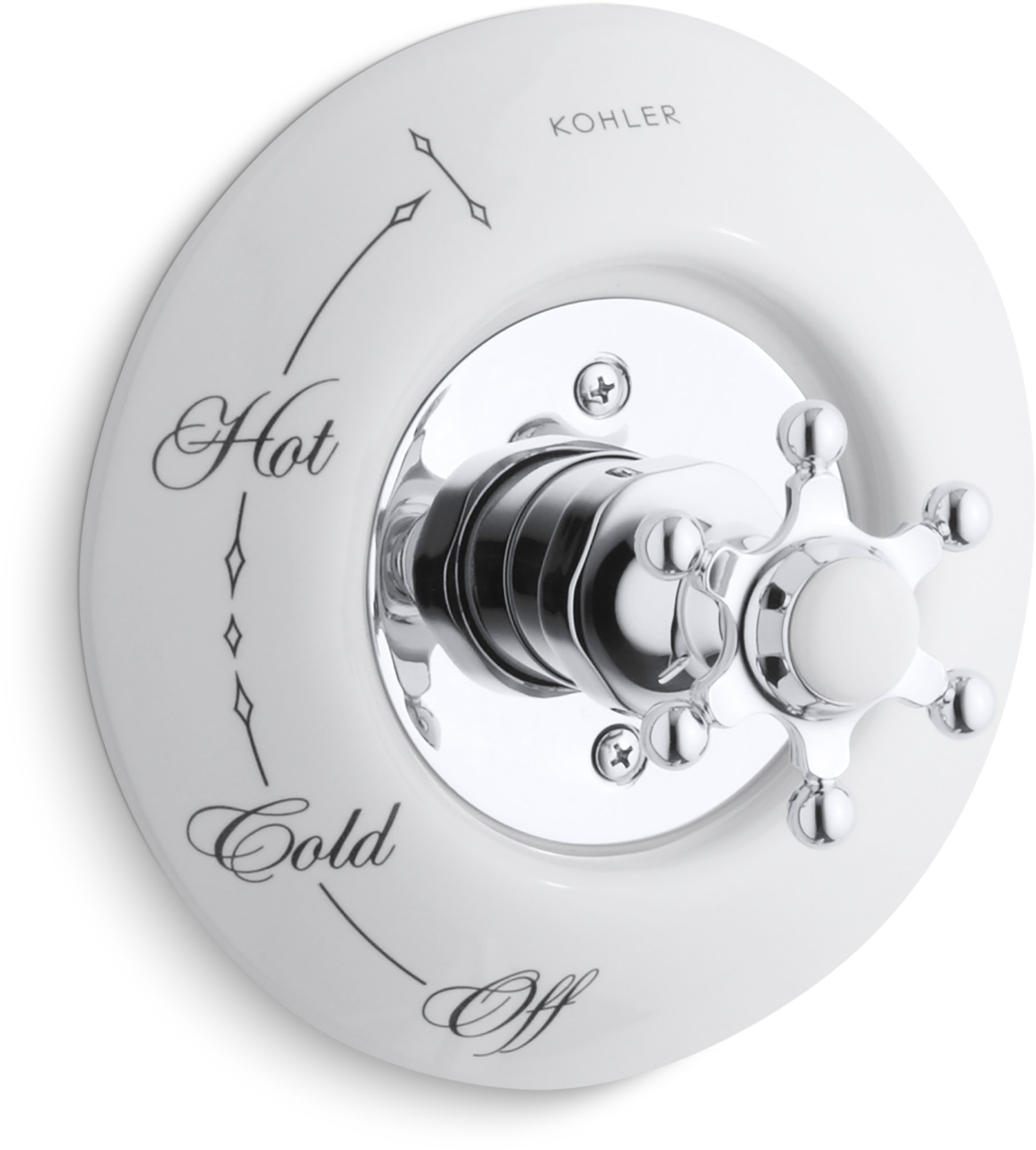 Kohler Antique Rite-Temp Valve Trim with Six-Prong Handle | Wayfair