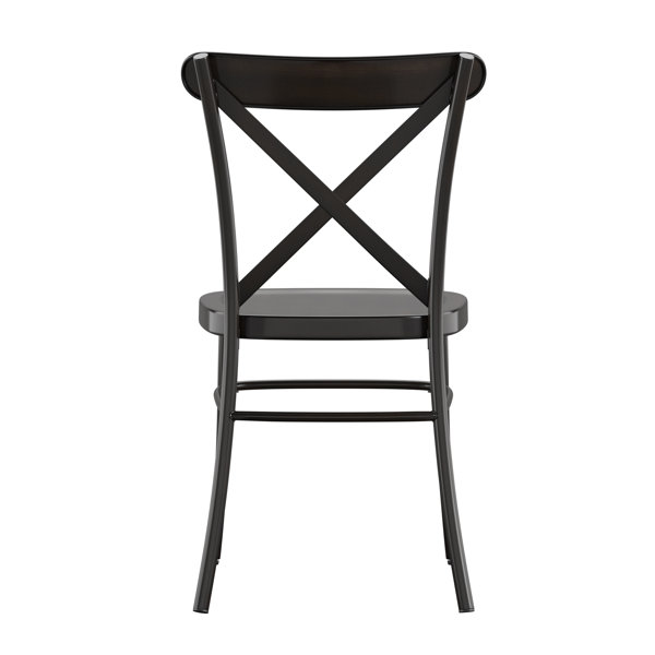 Lark Manor Aliha Metal Cross Back Side Chair & Reviews | Wayfair