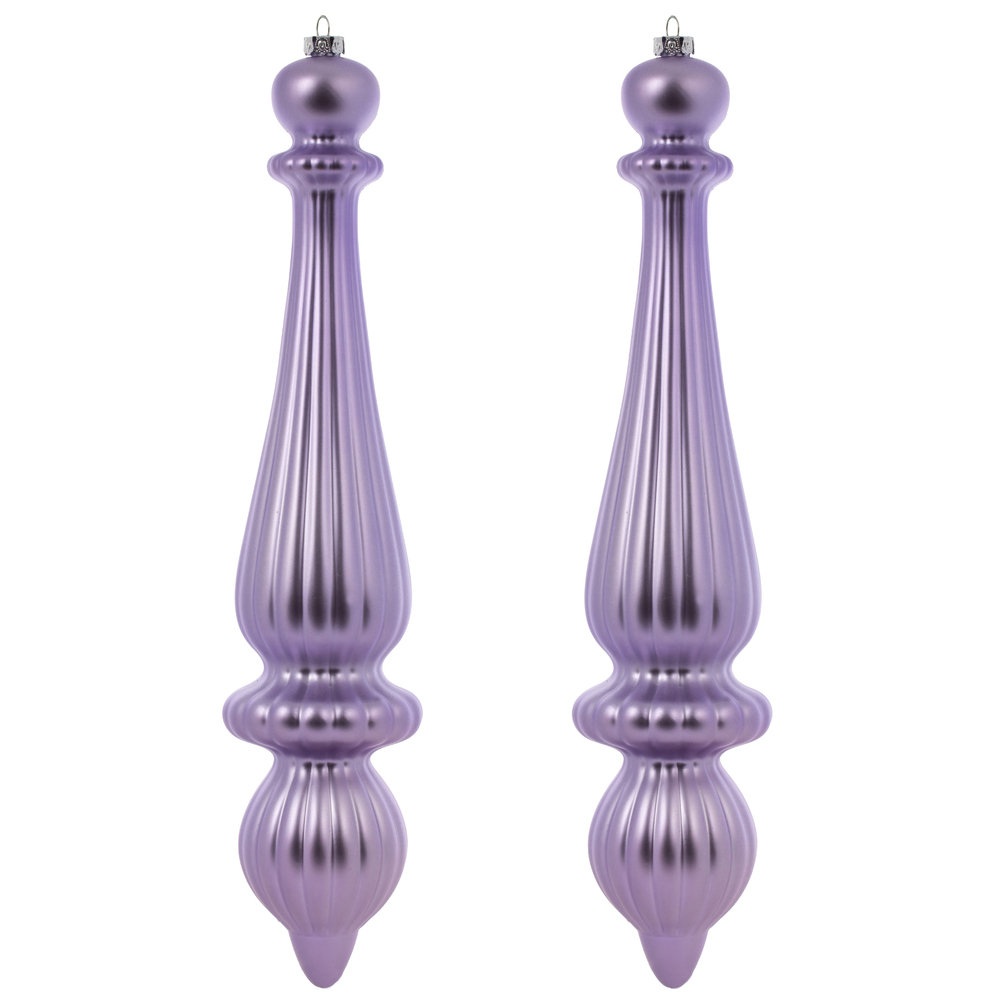 The Holiday Aisle® 14" Matte Finial Drop Christmas Ornament UV Treated ...