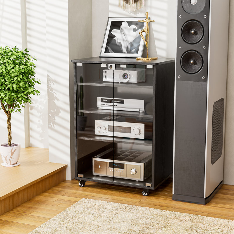 Ebern Designs Stand Audio Cabinet & Reviews | Wayfair