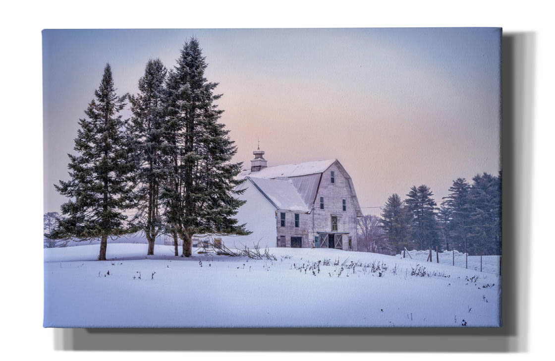 Epic Graffiti 'Winter At The Barn' by Rick Berk Canvas Wall Art, 40" x ...