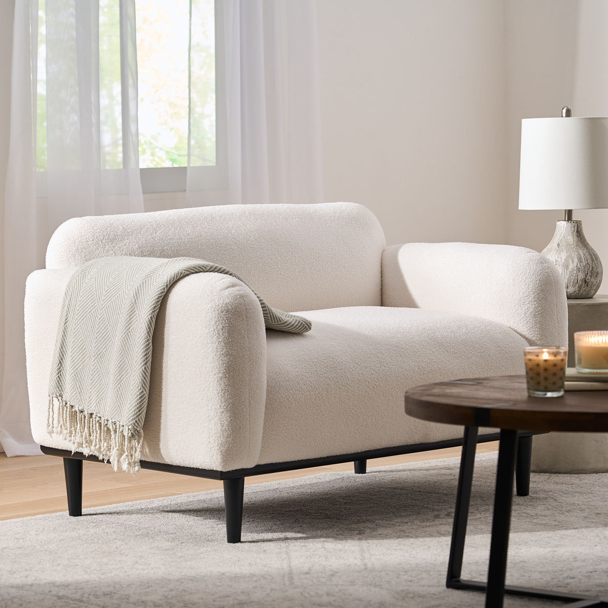 George Oliver 50" Round Arm Sleeper | Wayfair
