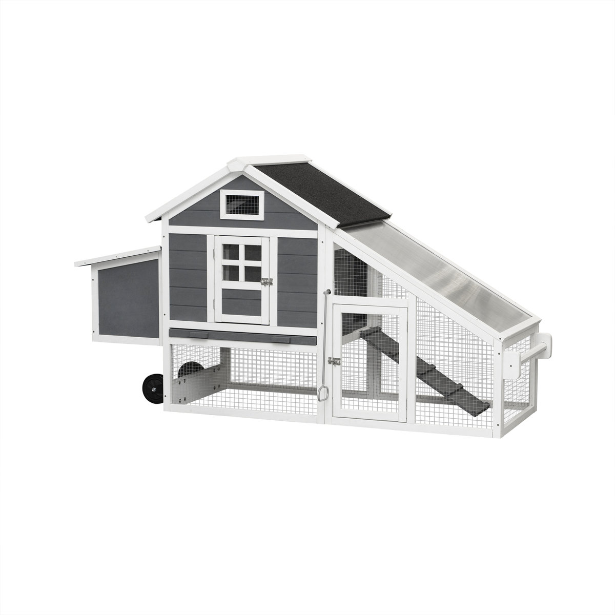 Archie & Oscar™ Removable Tray Ramp Wooden Outdoor Chicken Hutch Coop ...