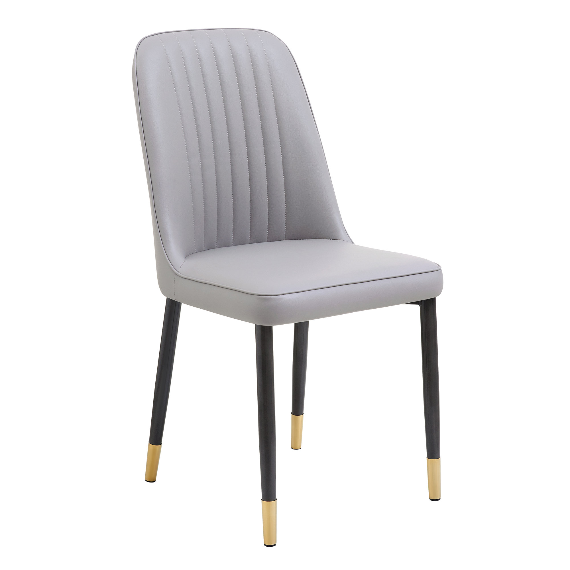 Latitude Run® Exceptional Comfort Iron Pu Leather Modern Chairs ...